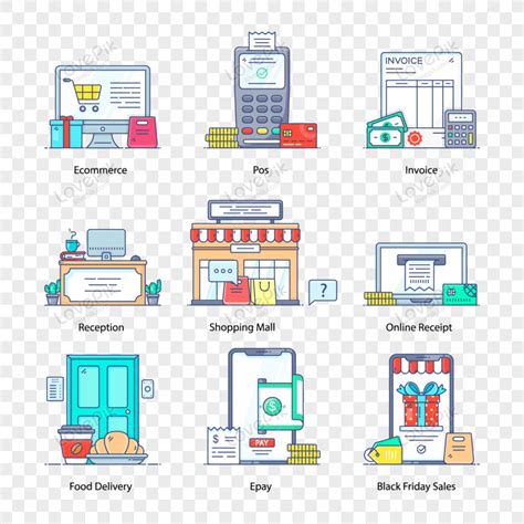 쇼핑 및 배달 아이콘 Png 일러스트 무료 다운로드 Lovepik