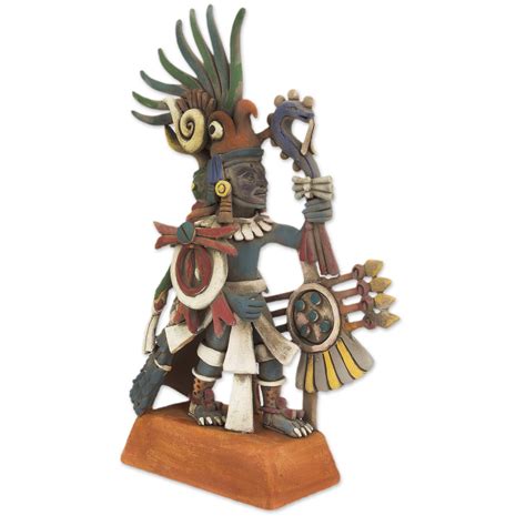 Aztec God Of War Huitzilopochtli Statue Huitzilopochtli Illustration