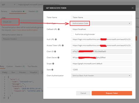 azure active directory unauthorized error when requesting