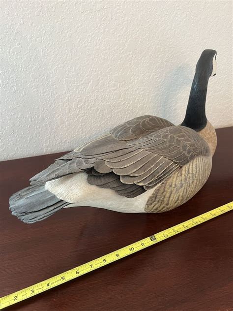 Canada Goose Decoy Lifesize Wood Carving By Dave Alexander Ebay