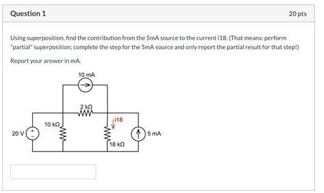 solved question 1 20 pts using superposition find the