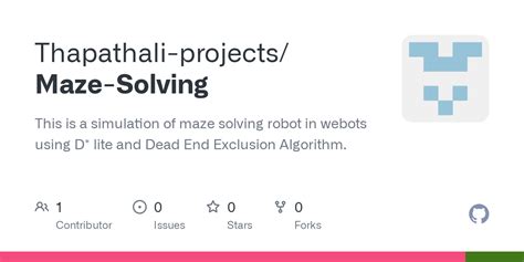 Github Thapathali Projectsmaze Solving This Is A Simulation Of Maze Solving Robot In Webots