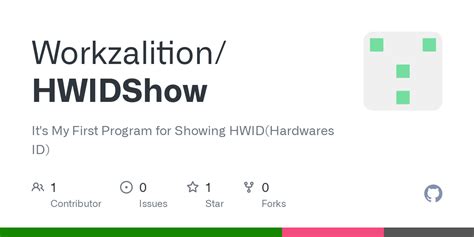 Github Workzalition Hwidshow It S My First Program For Showing Hwid Hardwares Id