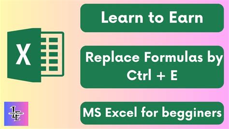 ms excel for beginners in hindi replace excel formulas by shortcut key