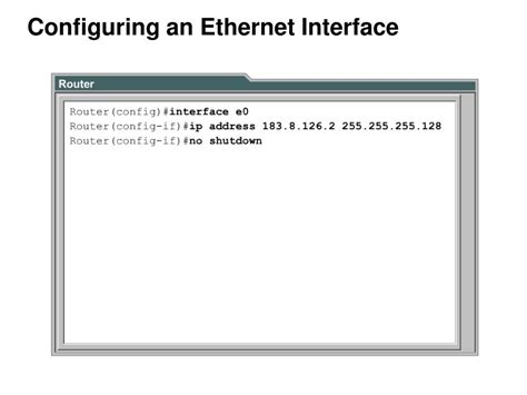 Ppt Ch3 Configuring A Router Powerpoint Presentation Free