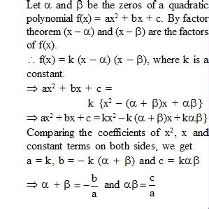 CBSE Th CLASS MATHS CHAPTER ALGEBRA