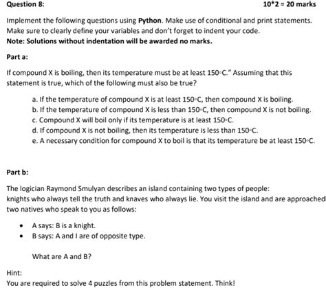 Solved Question Marks Implement The Following Chegg