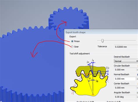 Solved Assembly Deign Spur Gear Export Tooth Shape Penion Term