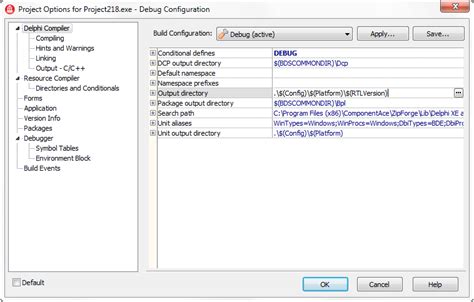 Ide Delphi Predefined Environment Variables Stack Overflow