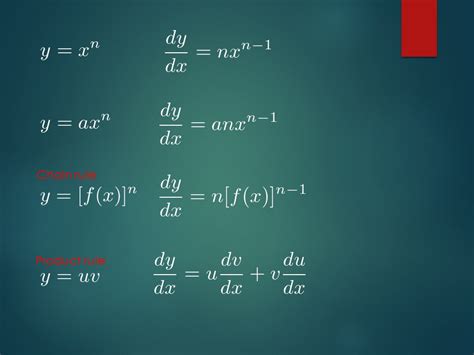 Basic Differentiation Techniques