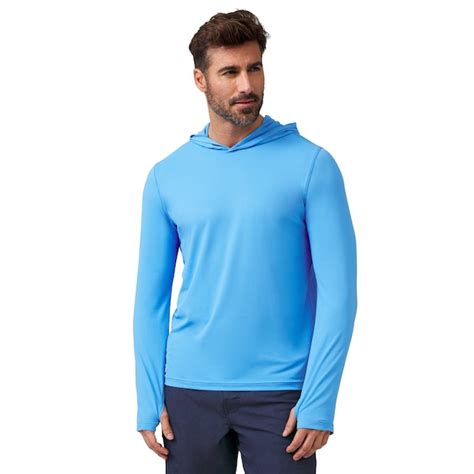Free Country Adult Unisex Blue Knit Long Sleeve Hoodie Large Szmas4501 Sky L At
