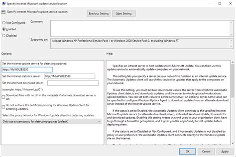 2021 05 27 15 56 45 Specify Intranet Microsoft Update Service Location