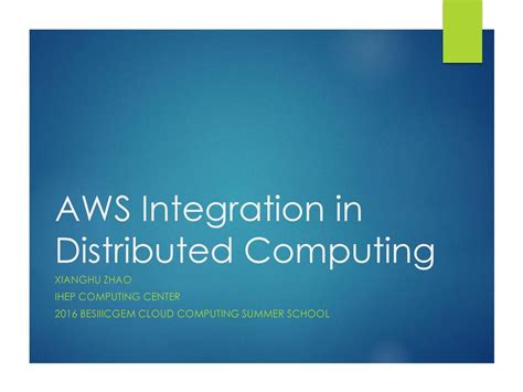 aws integration in distributed computing ppt download