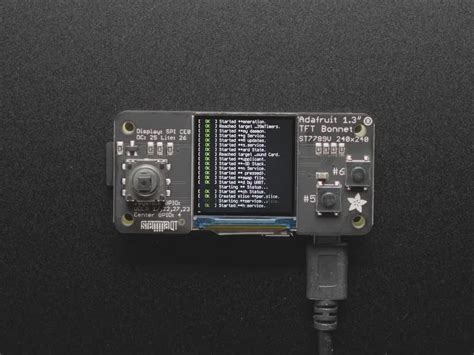 adafruit 1 3 color tft bonnet for raspberry pi [240x240 tft joystick