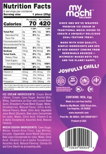 My Mochi Strawberry Ice Cream Balls 6 Ct 125 Oz Kroger