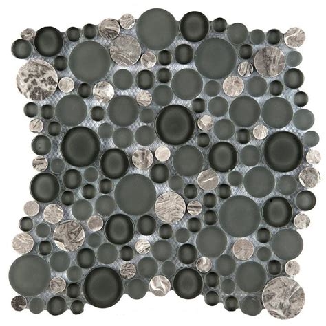 Emser Lucente Concordia Glossmatte Mix 1181 In X 1181 In X 8mm Glass Mesh Mounted Mosaic