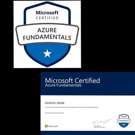 Vignesh Sekar On Linkedin Microsoft Microsoftazure Certification Azurefundamentals