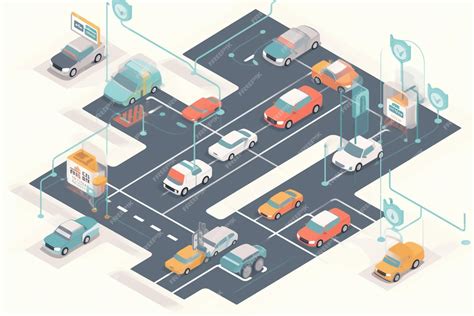Premium Photo Autonomous Vehicles Isometric Flowchart