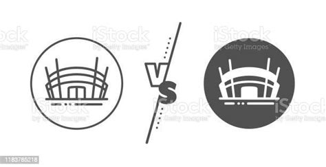 경기장 경기장 라인 아이콘입니다 경쟁 건물 표지판 스포츠 콤플렉스 벡터 0명에 대한 스톡 벡터 아트 및 기타 이미지 0명 건축 경쟁 Istock