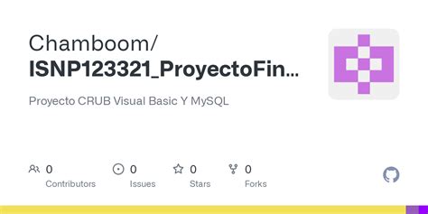 Github Chamboomisnp123321proyectofinalunidad4 Proyecto Crub Visual Basic Y Mysql