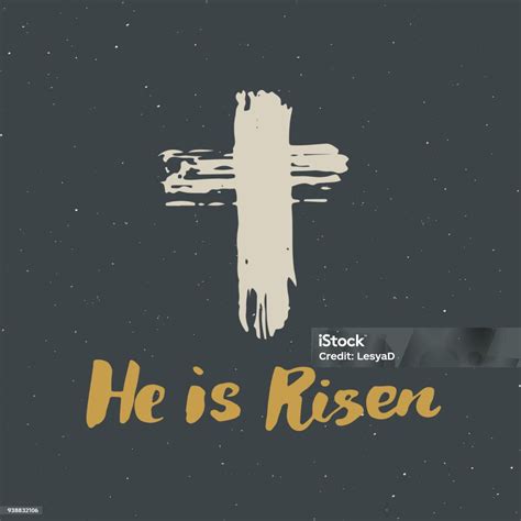 그 증가 십자가 기호 종교 기호 문자 손으로 그린된 기독교 십자가 그런 지 질감 벡터 일러스트 레이 션 타이 포 그래피 디자인