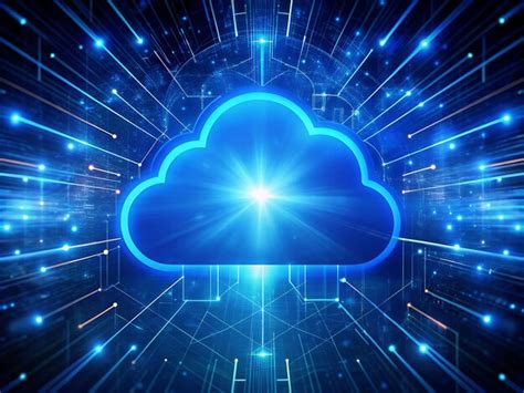 Future Cloud Technology Concepts Revealed Through Imagery Premium Ai Generated Image