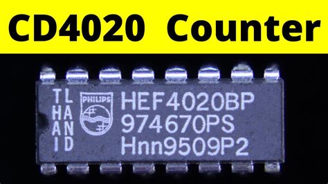 Cd4020 Counter Ic 14 Bit Binary Ripple Counter Ic 4020 Youtube