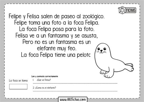 Lecturas Cortas Para Primaria ABC Fichas