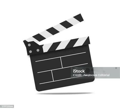 흰색 배경에 격리 된 필름 클래퍼 보드 빈 영화 클래퍼 시네마 벡터 일러스트 Eps 10 영화 슬레이트에 대한 스톡 벡터 아트 및 기타 이미지 영화 슬레이트 벡터