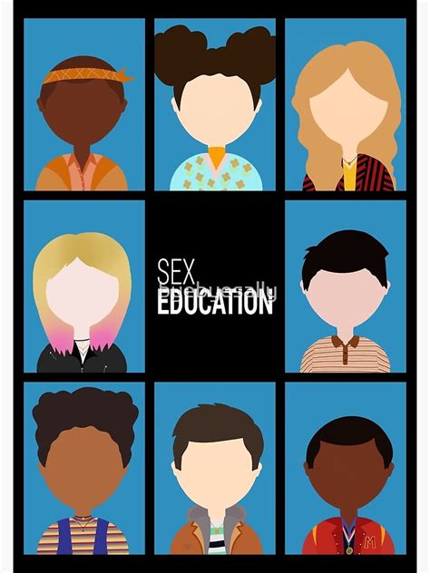 Sex Education Icons Art Print By Byebyesally Redbubble