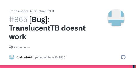 Bug TranslucentTB Doesnt Work Issue TranslucentTB