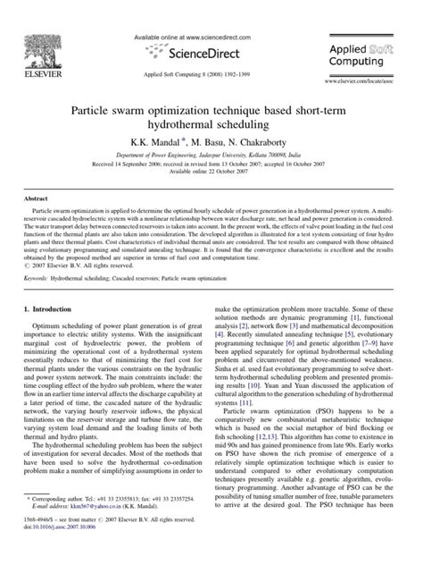 2008 22 Particle Swarm Optimization Technique Based Short Term