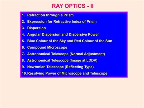 Ray Optics And Optical Instruments Mind Map Lakshya Neet 2025 Pdf