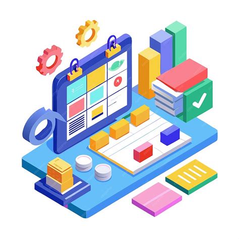 Concept Of Kanban Board Agile Project Management Concept Work Schedule Organization Time
