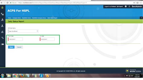 Wt 10530 Functional Partner Login Daily Status Report Not Able