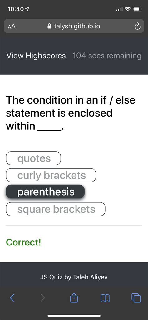 Github Talyshjsquiz Javascript Quiz