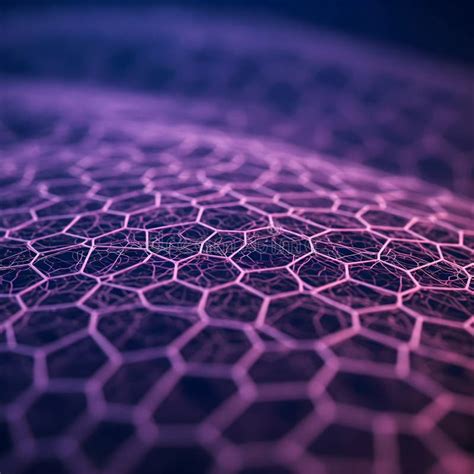 Abstract Hexagonal Network Structure Scientific Or Technological