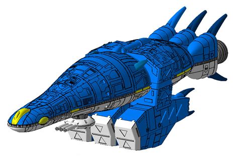 Stl File Garfish Class Super Dimensional Light Cruiser 🚀・3d Printing