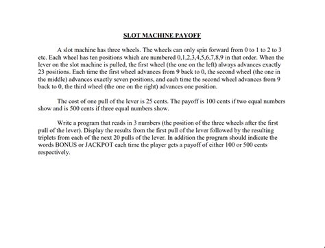 Github Kiril Spasovslotmachinepayoff Programming Challenges 4