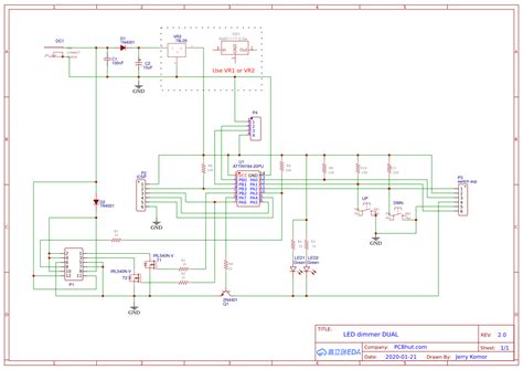 night light led dimmer dual easyeda open source hardware lab