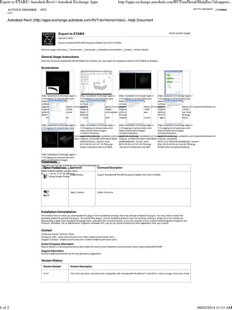 Pdf Export To Etabs Autodesk Revit Dokumentips