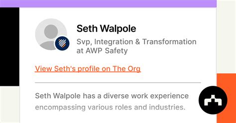 Seth Walpole Svp Integration And Transformation At Awp Safety The Org