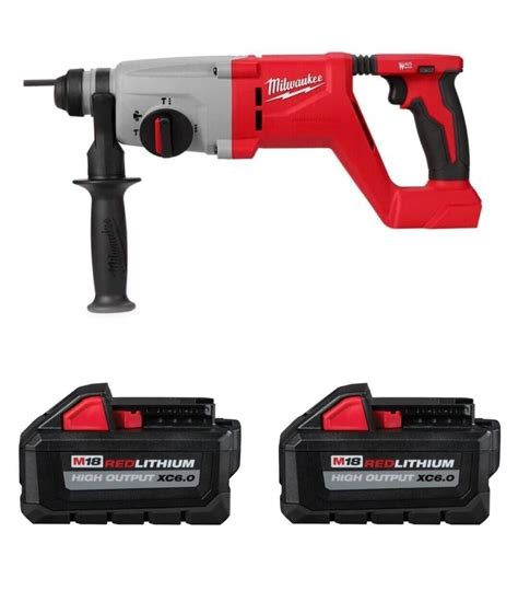 Milwaukee M18 18v Lithium Ion Brushless Cordless 1 In Sds Plus D Handle Rotary Hammer 12 0ah