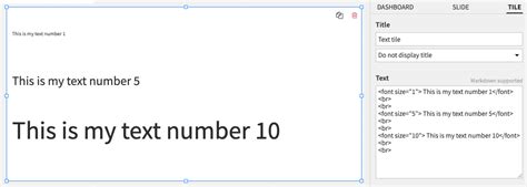 Allow The Use Of Different Font Sizes On Within Dashboards — Dataiku