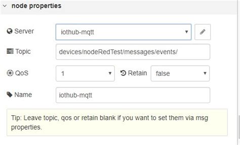 Mqtt Node Config Busbyland Azure Iot Playground