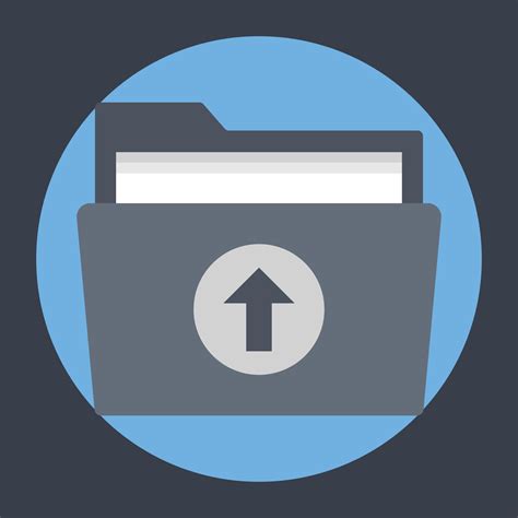 Folder With Uploaded Files 15399345 Vector Art At Vecteezy