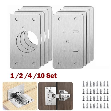 【hepa】 10pair Cabinet Hinge Repair Tool Plate Close Hinges Kitchen