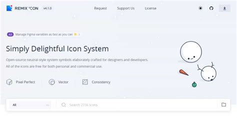 Remix Icon：提供免費 Font、svg 和 Png 格式下載的線上圖示庫 It上菜