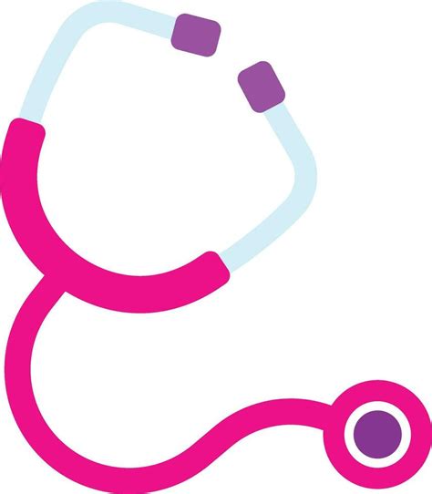 Cute Pink Stethoscope Cartoon Icon 36118337 Vector Art At Vecteezy
