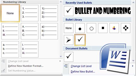 Ms Word Bullets And Numbering Bullets Numbering In Ms Word In Hindi Hot Sex Picture